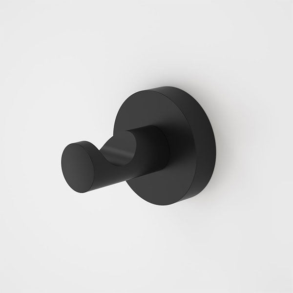 Caroma Cosmo Metal Robe Hook Black, Best Price Online - The Blue Space