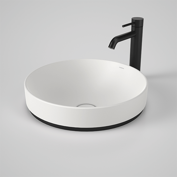 Caroma Liano II 400mm Inset Basin Matte White - The Blue Space