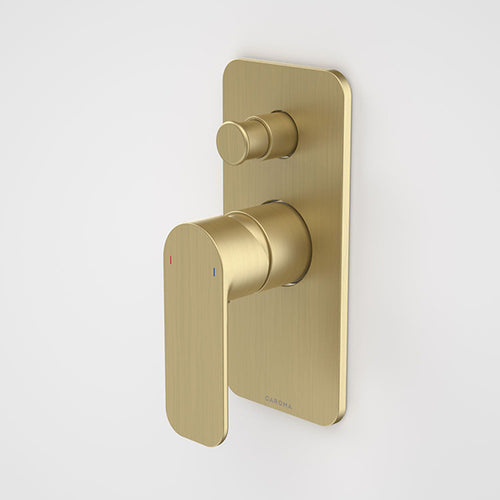 Caroma Luna Bath/Shower Mixer Brushed Brass, Online - The Blue Space