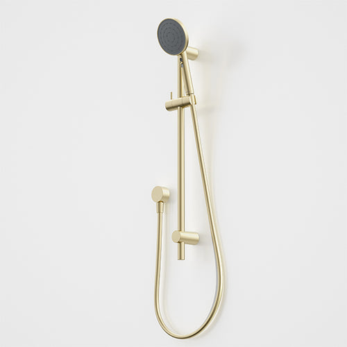 Caroma Luna Multifunctional Rail Shower Brushed Brass - The Blue Space