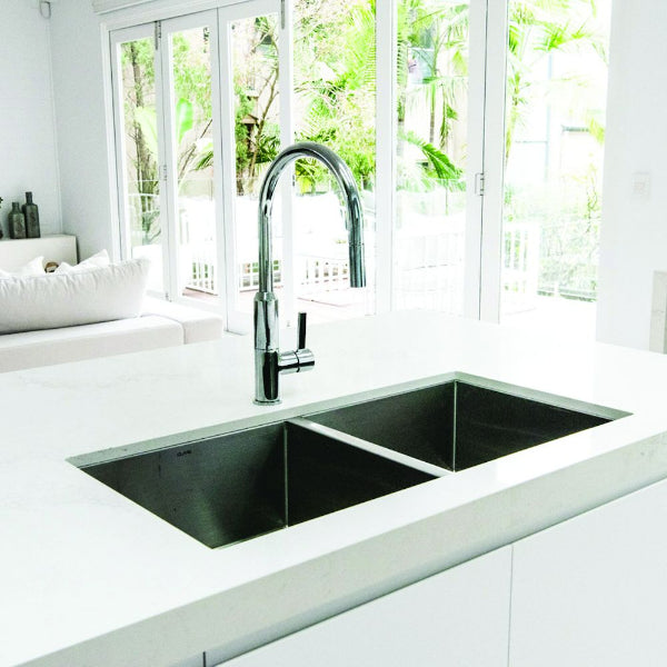 Clark Prism Double Bowl Kitchen Sink - The Blue Space