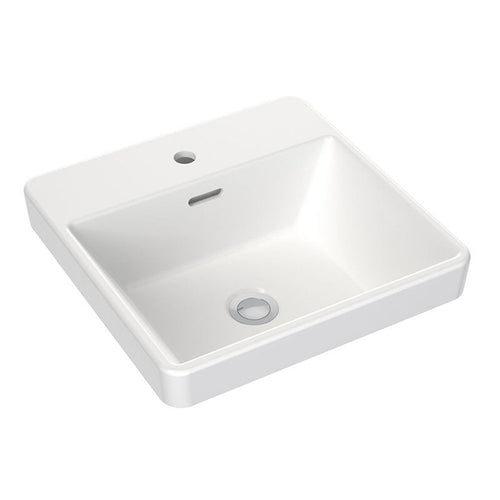 Clark Square Wall Basin 400mm One Tap Hole — Best Price at The Blue Space