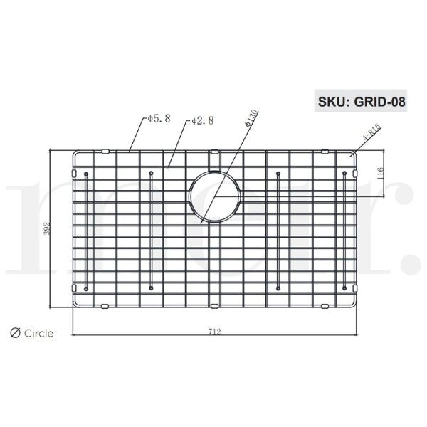 Meir Protection Grid for MKSP-S760440 in Stainless Steel - The Blue Space