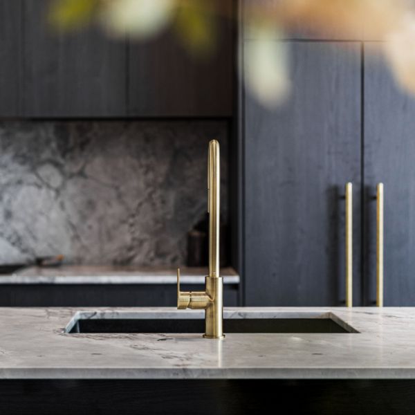 Meir Paddle Round Pull Out Kitchen Sink Mixer Tap Tiger Bronze Online ...