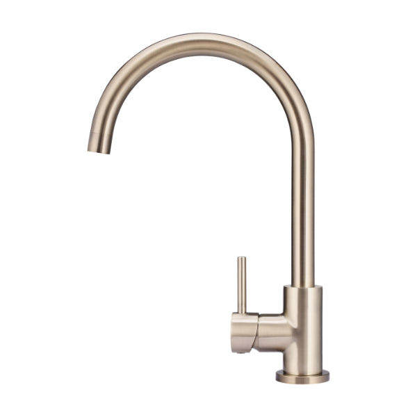 Meir Round Kitchen Sink Mixer - Champagne — The Blue Space