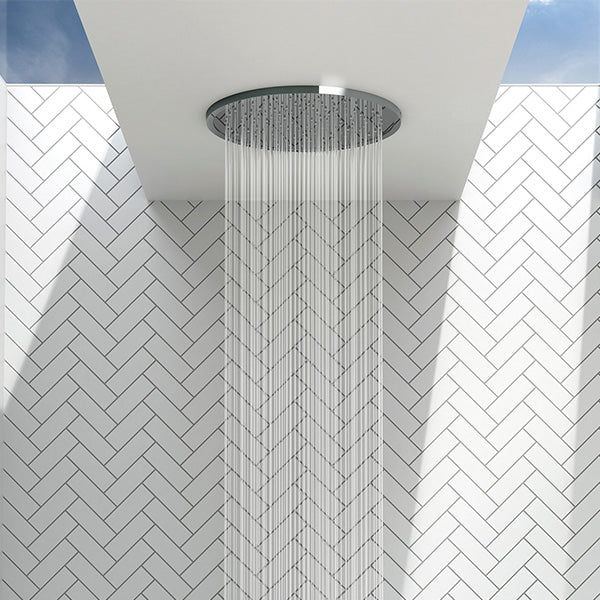 Phoenix Vivid Slimline Flush Mount Ceiling Shower 300mm Round, Shop ...